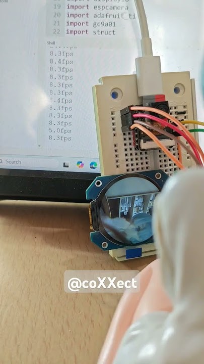 XIAO ESP32S3 Sense/CircuitPython: Camera Frame at GC9A01 display - YouTube
