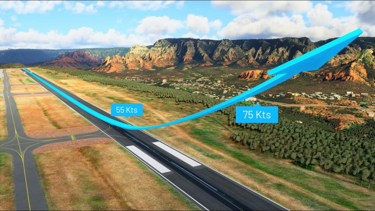 Microsoft Flight Simulator - Take-Off & Level Flight - YouTube