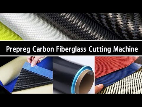 Prepreg Composite Carbon Fiberglass Material cutting Machine - YouTube