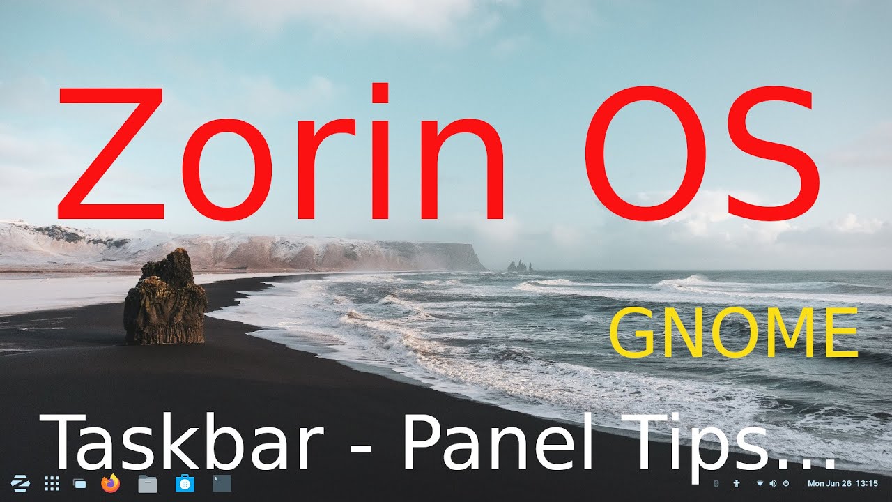 Zorin OS - GNOME - New User Taskbar or Panel Tips. - YouTube