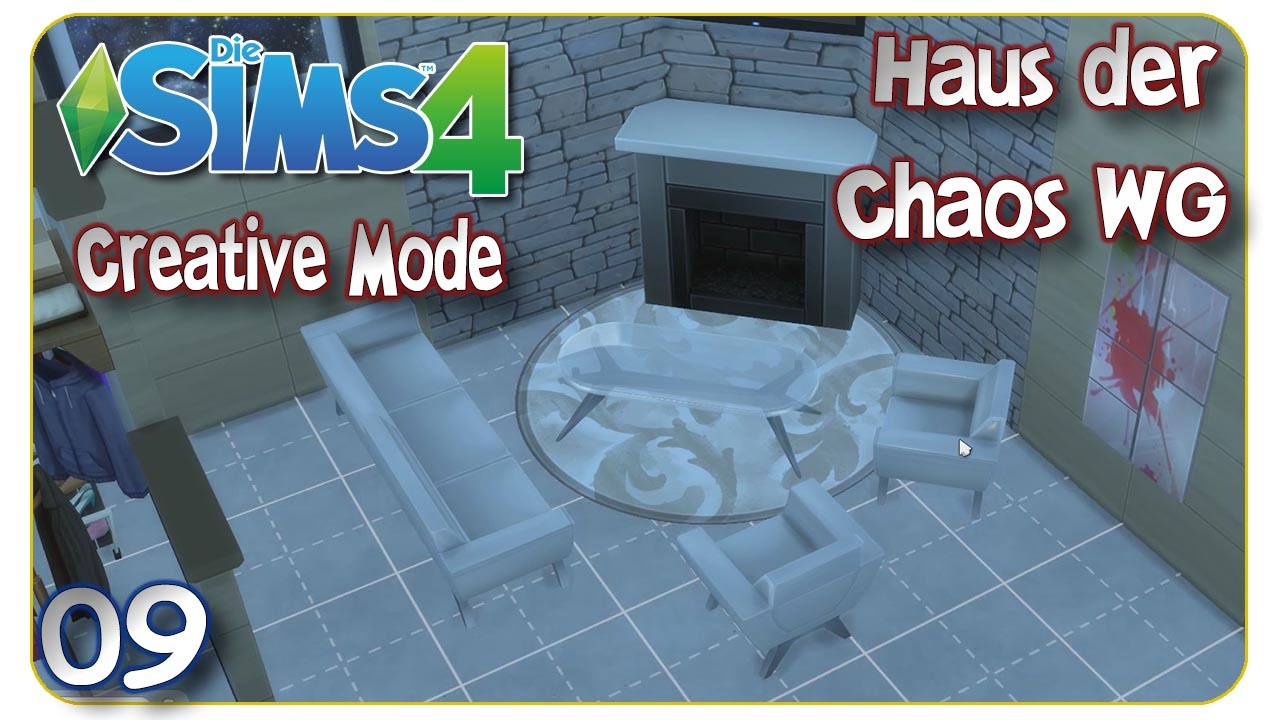 Die Sims 4 - Creative Mode: Haus der Chaos WG #09 Das neue Wohnzimmer ...