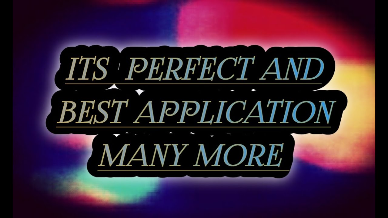 ITS BEST EXCLUSIVE AND PERFECT APPLICATION MANY MORE FOR ANDROID - YouTube