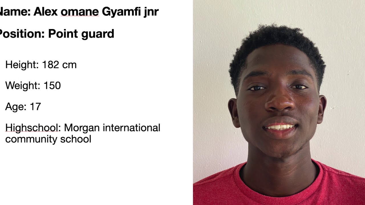 Alex Gyamfi jnr basketball highlight reel - YouTube