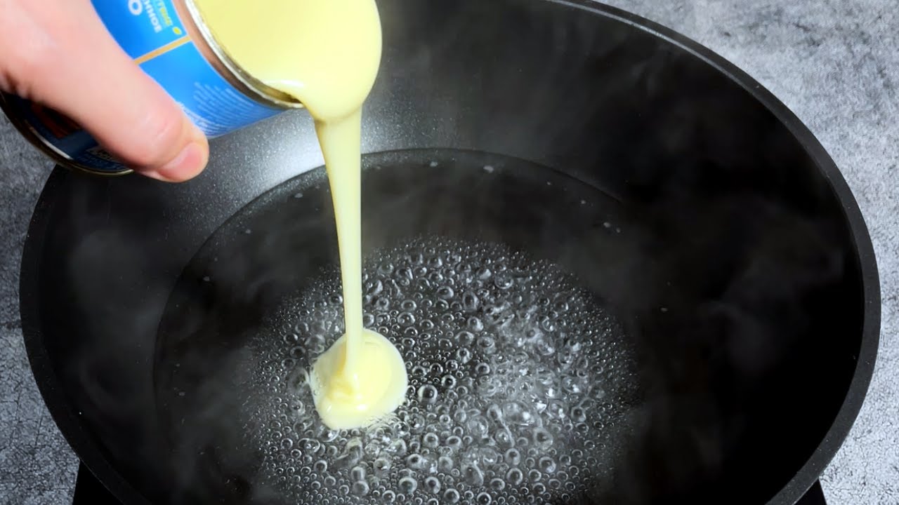 POUR CONDENSED MILK INTO BOILING WATER! THE WHOLE WORLD WILL BE CHASING ...