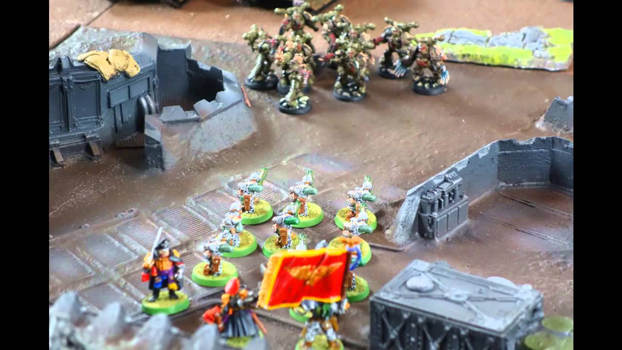 Warhammer 40k Stop Motion Battle Report 1-8-1 Chaos assaults Imperial ...