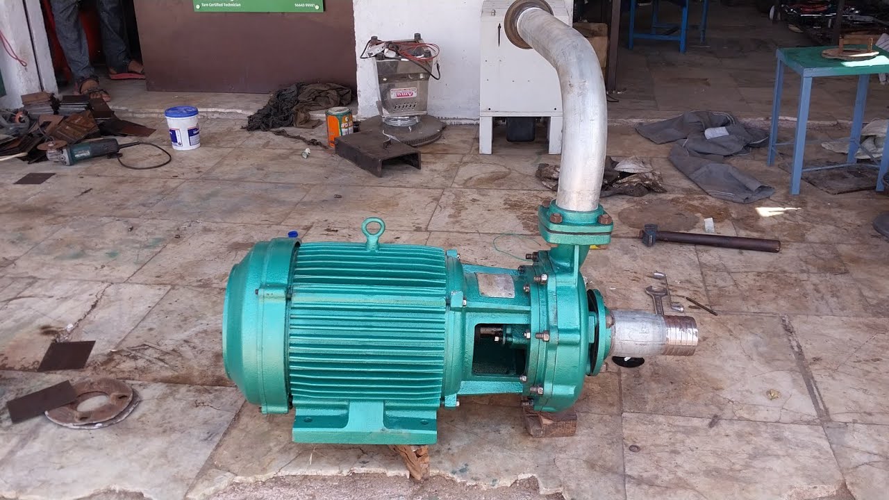 12.5 hp texmo monoblock pump - YouTube