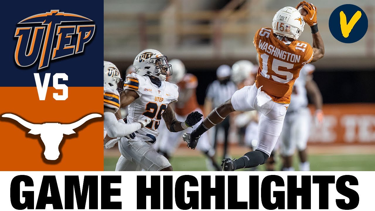 UTEP vs #14 Texas Highlights | Week 2 College Football Highlights ...