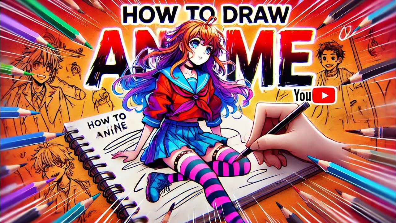 How to draw a Female character | easy tutorial - YouTube