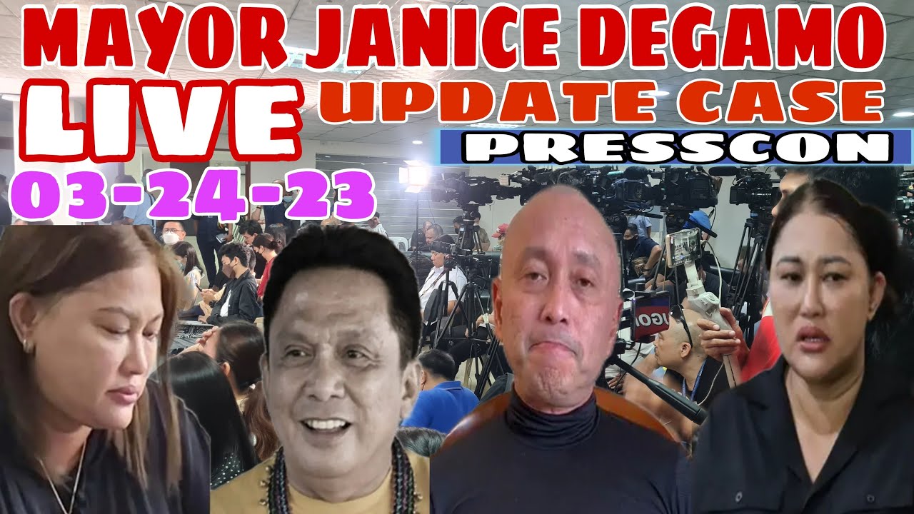 UPDATE DEGAMO CASE MAYOR JANICE DEGAMO HUMARAP SA PRESSCON - YouTube