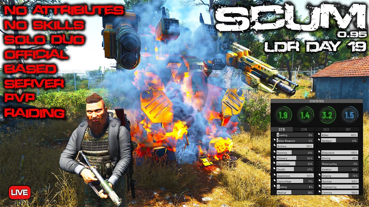 I Know One Way To Get Keycards - L.D.R. Day 19 - SCUM 0.95 - Live ...