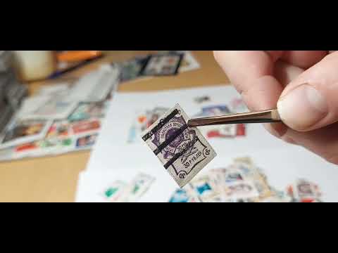 Organizing worldwide stamps new unboxing - YouTube