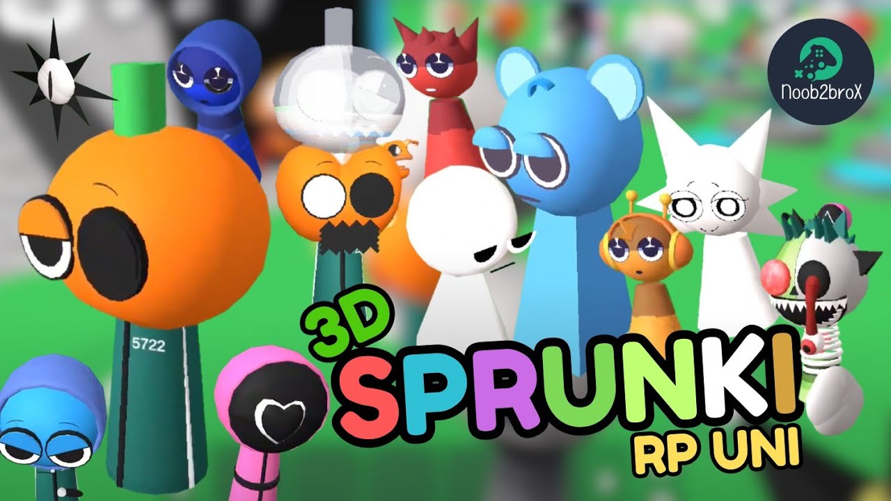 Sprunki RP in Uni | Noob2broX - YouTube