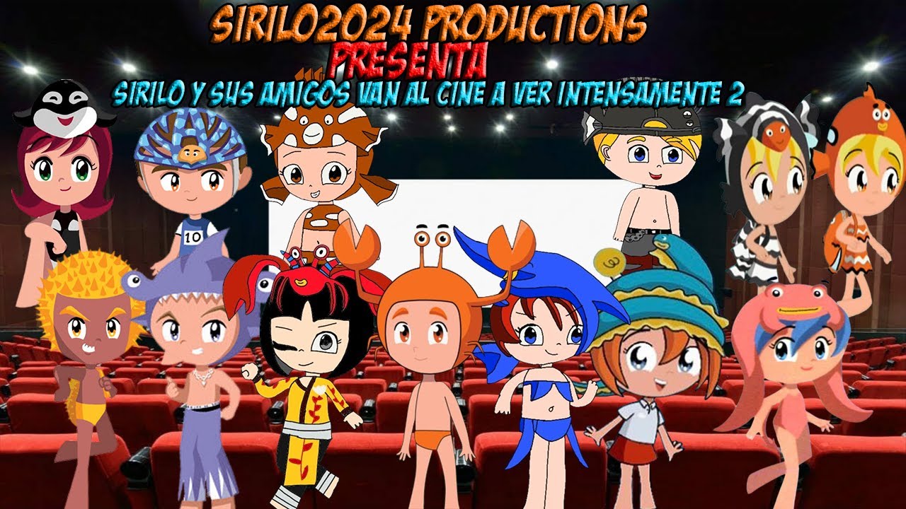 princesas del mar loquendo sirilo y sus amigos van al cine a ver ...