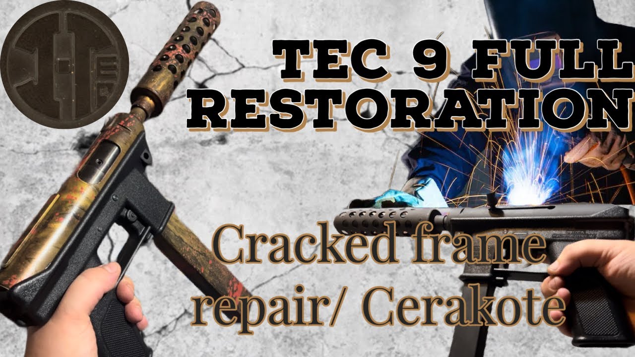 Tec 9 Restoration Cracked frame repair and custom Cerakote Music ...