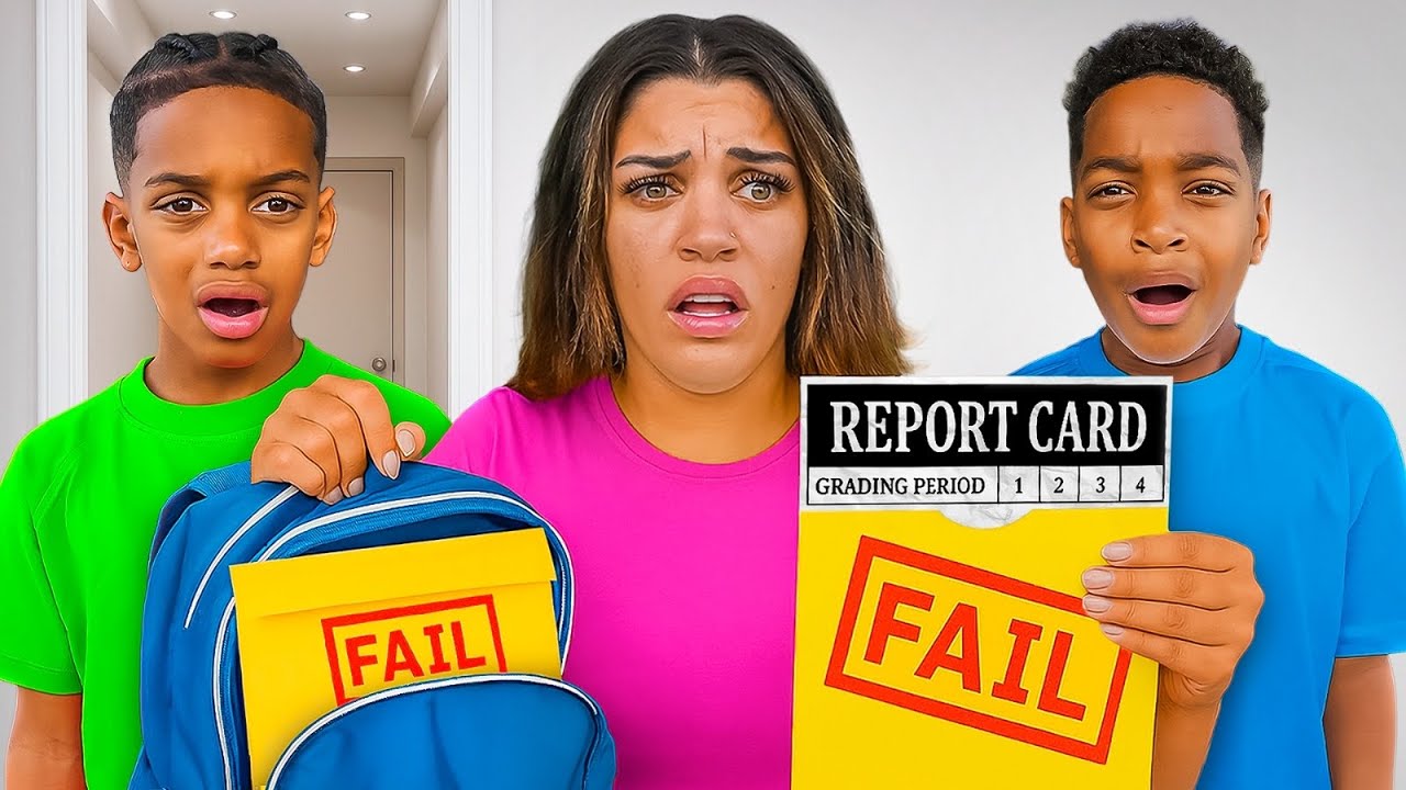 Mom Found Out We FAILED School... - YouTube