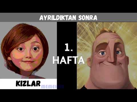 Sevgilinden ayrıldıktan sonra | Mr. Incredible Meme(Türkçe) | Kızlar vs Erkekler