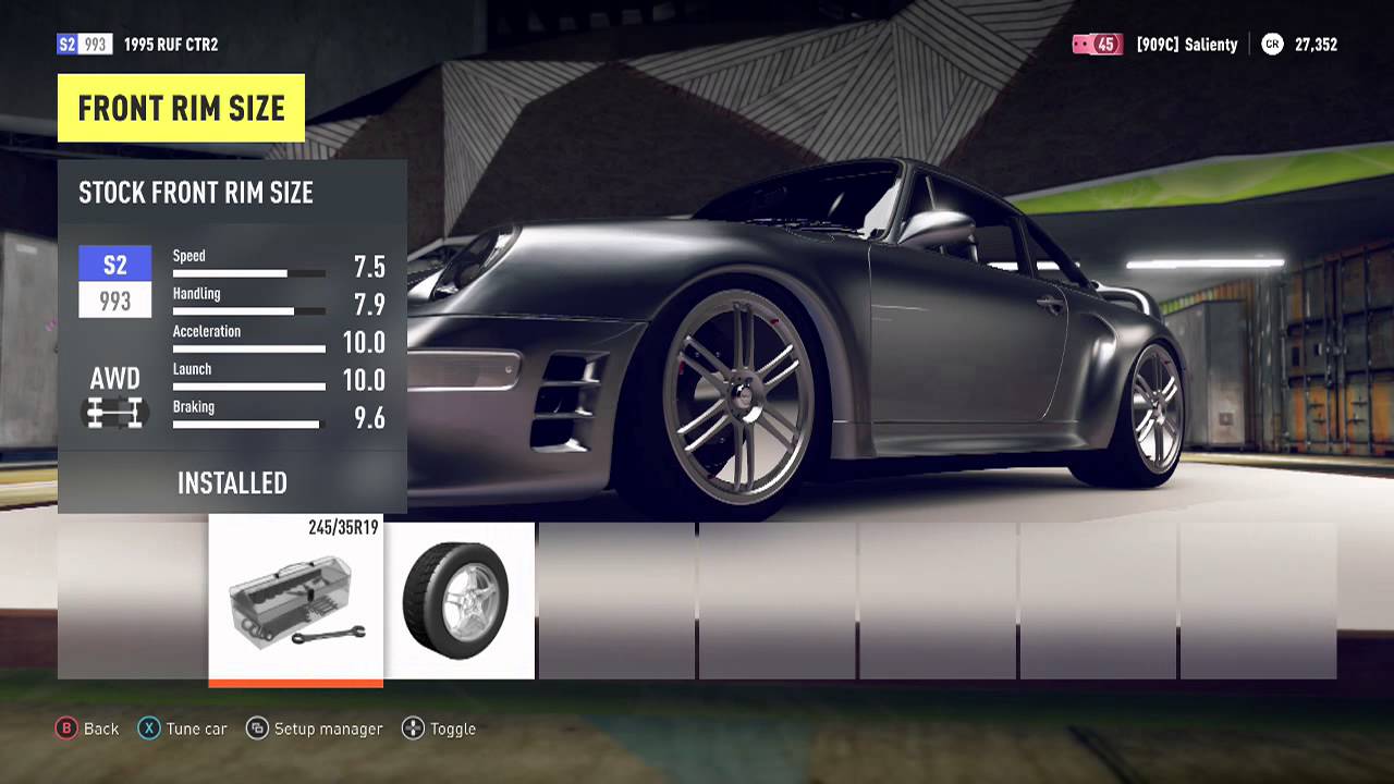 Forza Horizon 2 RUF CTR2 Top Speed Build - YouTube