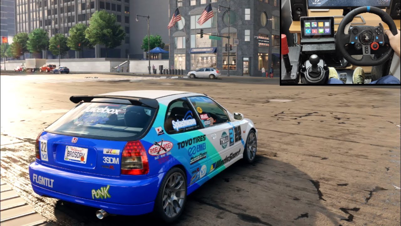 Need for Speed Unbound | Honda Civic Type R | Logitech g29 gameplay ...