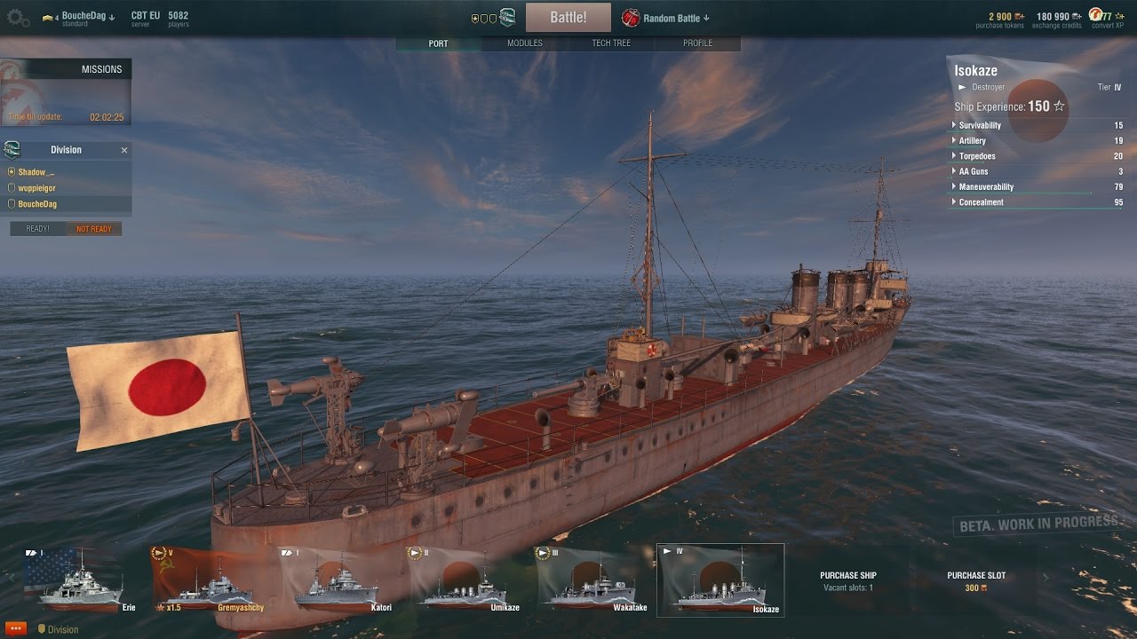 World of Warships - ISOKAZE The Best Destroyer Tier IV from Japan - YouTube