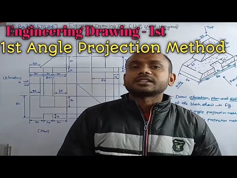 1st angle projection , first angle projection method, orthographic ...