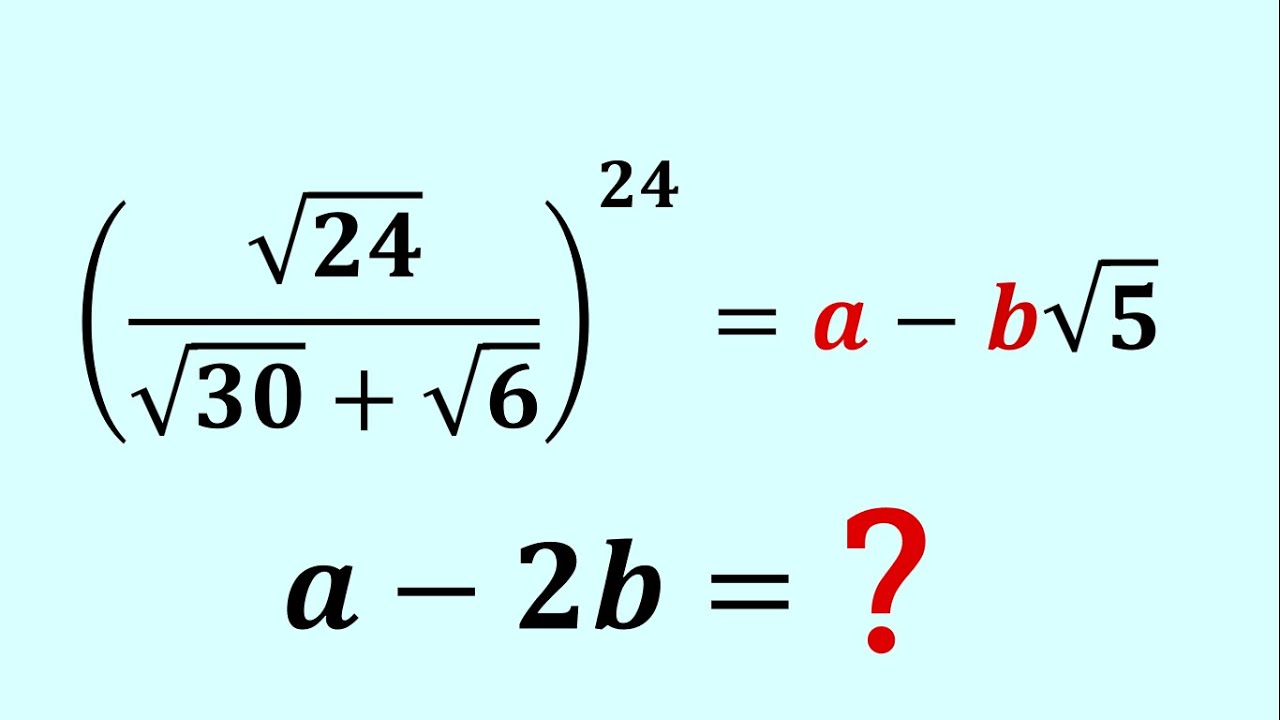 A Nice Radical Algebra Problem | Math Olympiad - YouTube