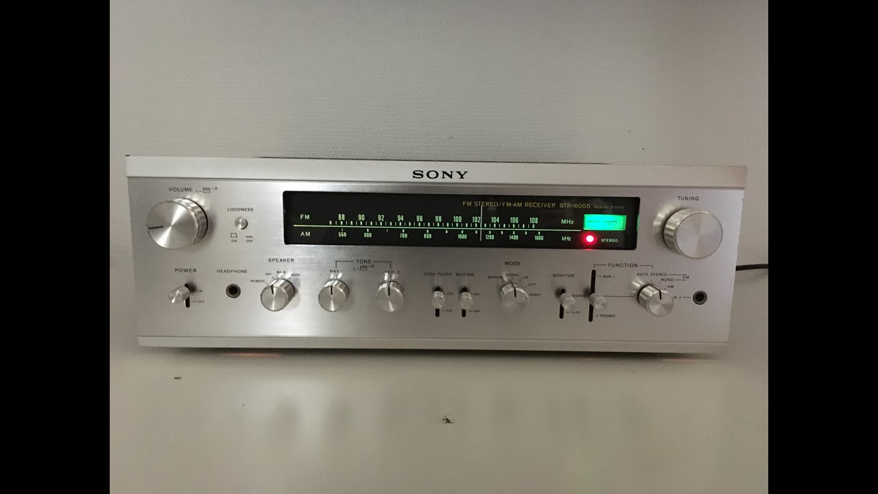 Amplificateur Tuner SONY STR 6055 - YouTube