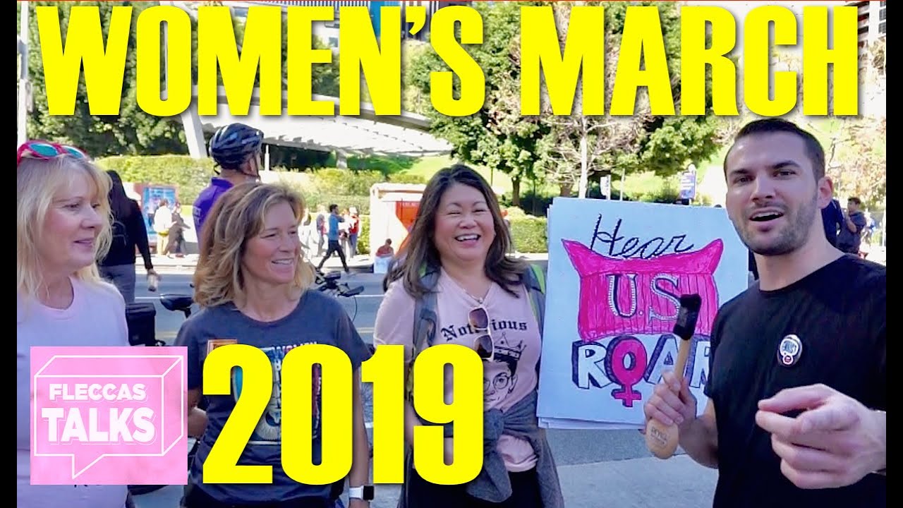 Interviewing Liberals at Women's March Los Angeles 2019 | FLECCAS TALKS ...