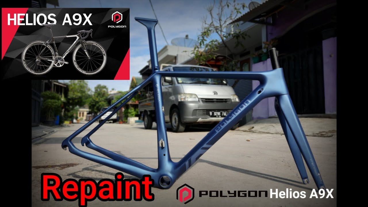 Penampilan Polygon Helios A9X Setelah repaint di De L Nino Bike . - YouTube
