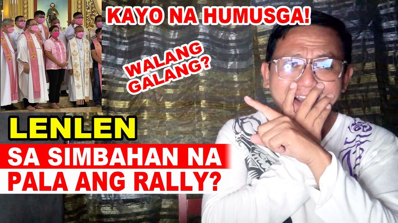 Sa LOOB ng Simbahan nag mistulang Rally ni LENLEN at OKIKS. Tama ba or ...