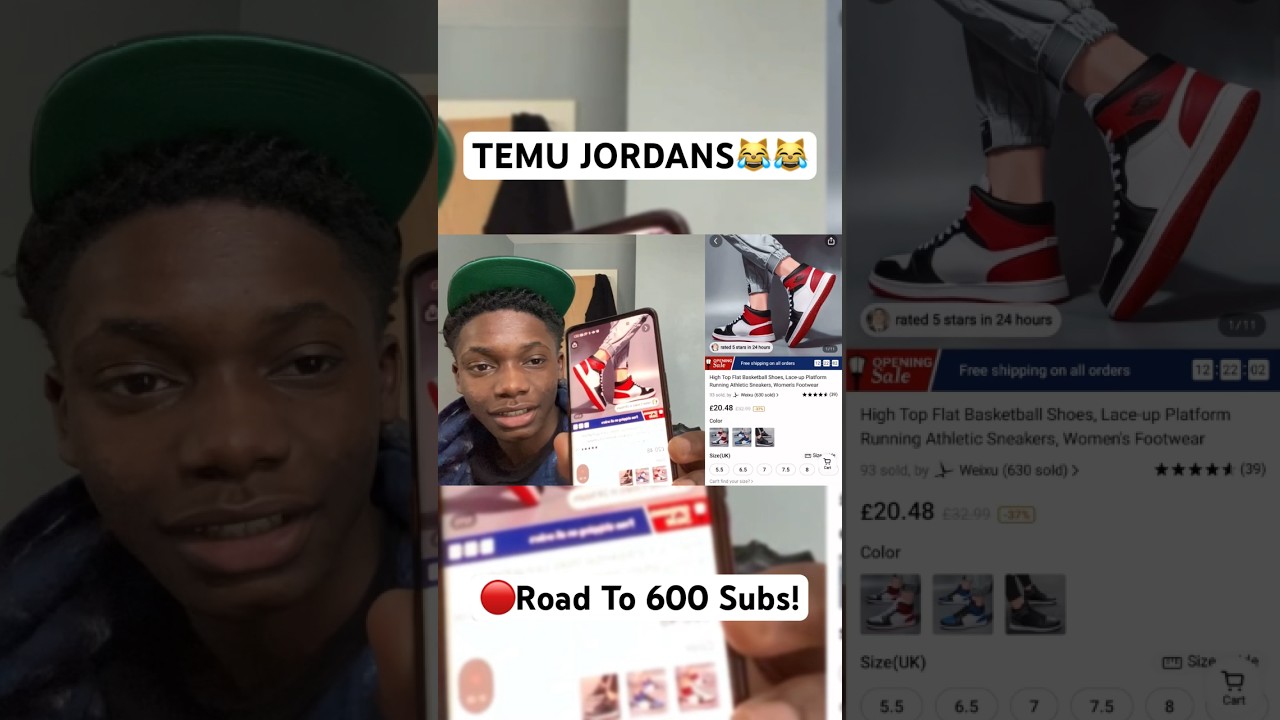 TEMU JORDANS😹💀 #shorts #temu - YouTube