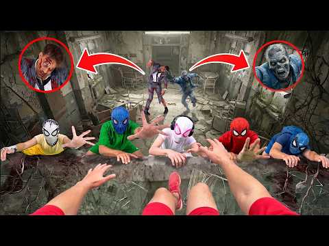 Team Spider-Man Vs Zombies: Survival Battle In Abandoned Factory ( Action POV )