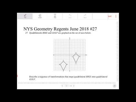 NYS Geometry Regents June 2018 question 27 - YouTube