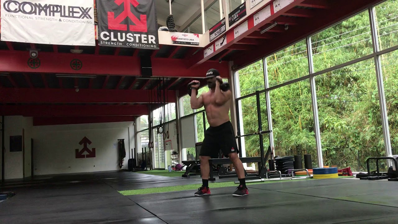 Double kb Clean & Push Press - YouTube