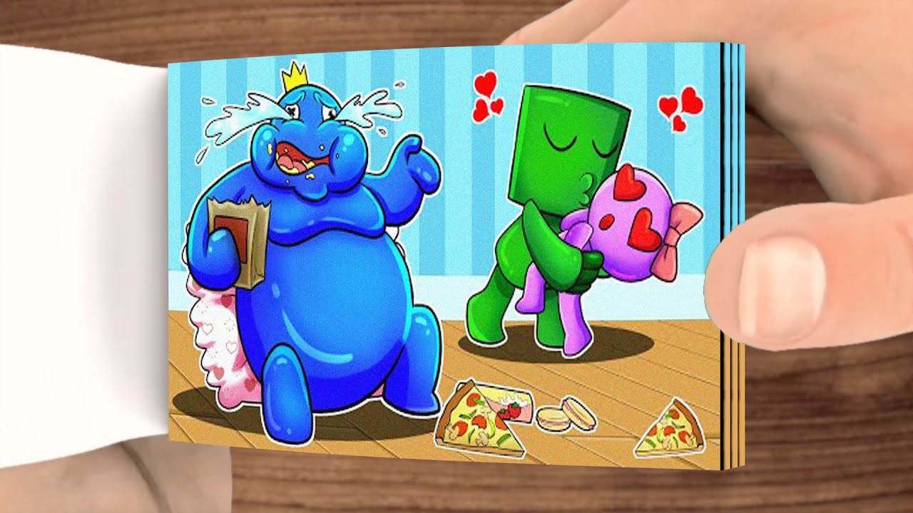 Rainbow Friends Love Girl Pink | Roblox animation Love Story | Meme ...