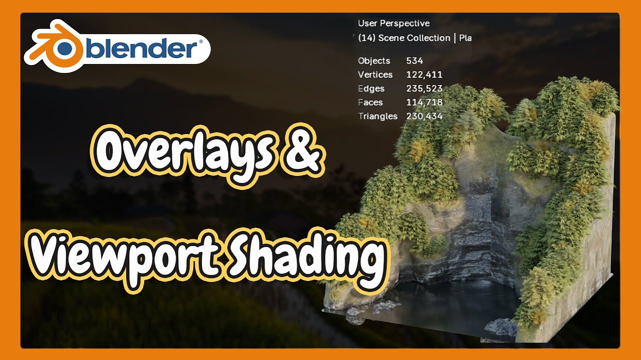 أساسيات بلندر Blender: Overlays and Viewport Shading in Blender - YouTube