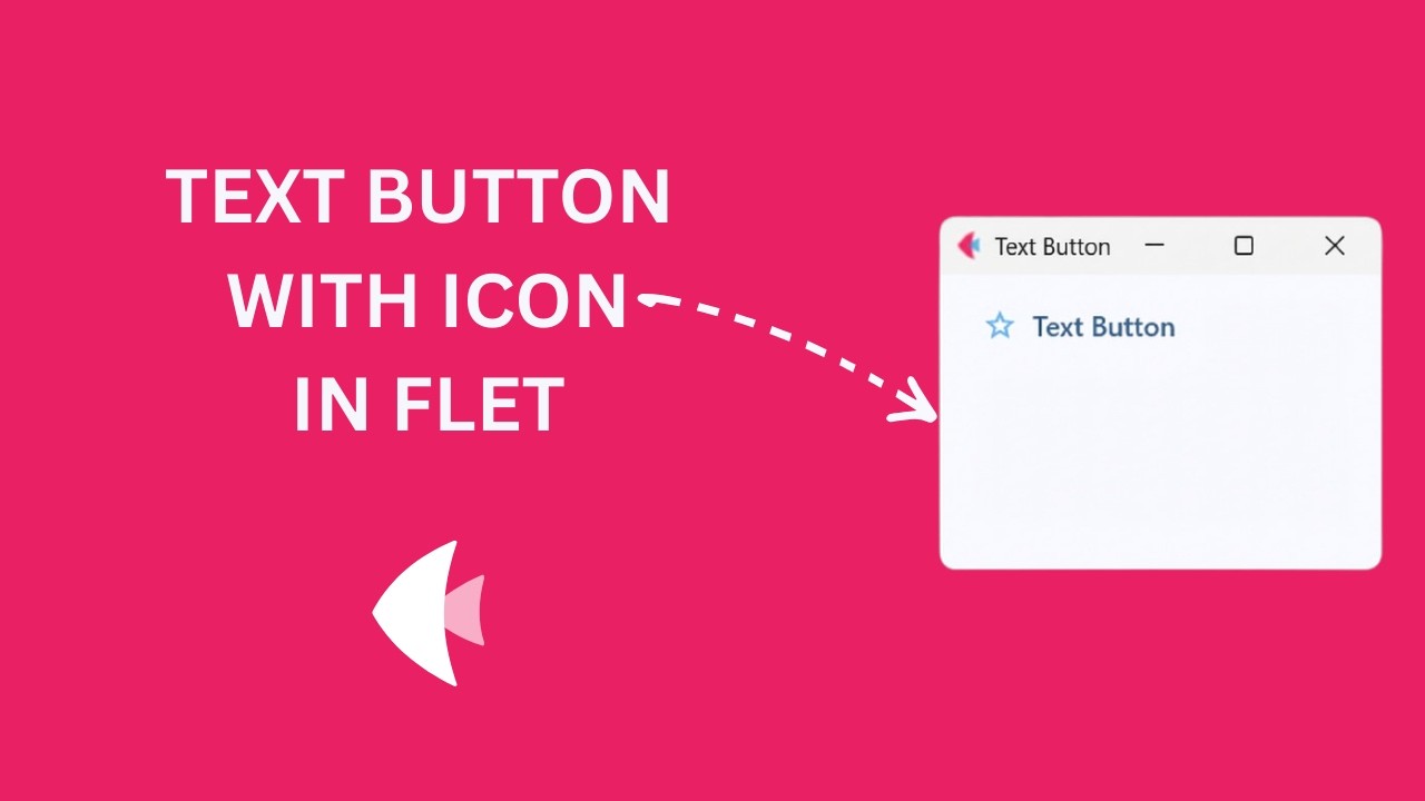 Text button with Icon in Flet (Python) - YouTube