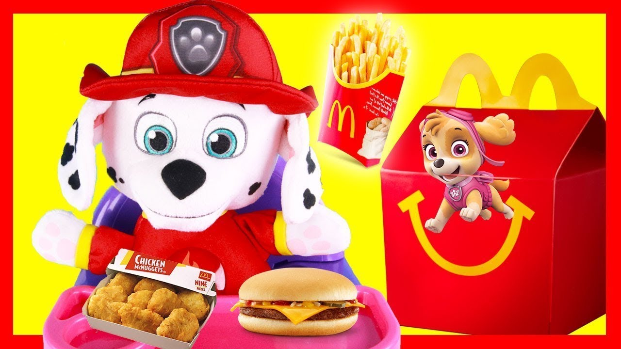 Paw Patrol and Friends Go To McDonalds | Ellie Jr. - YouTube