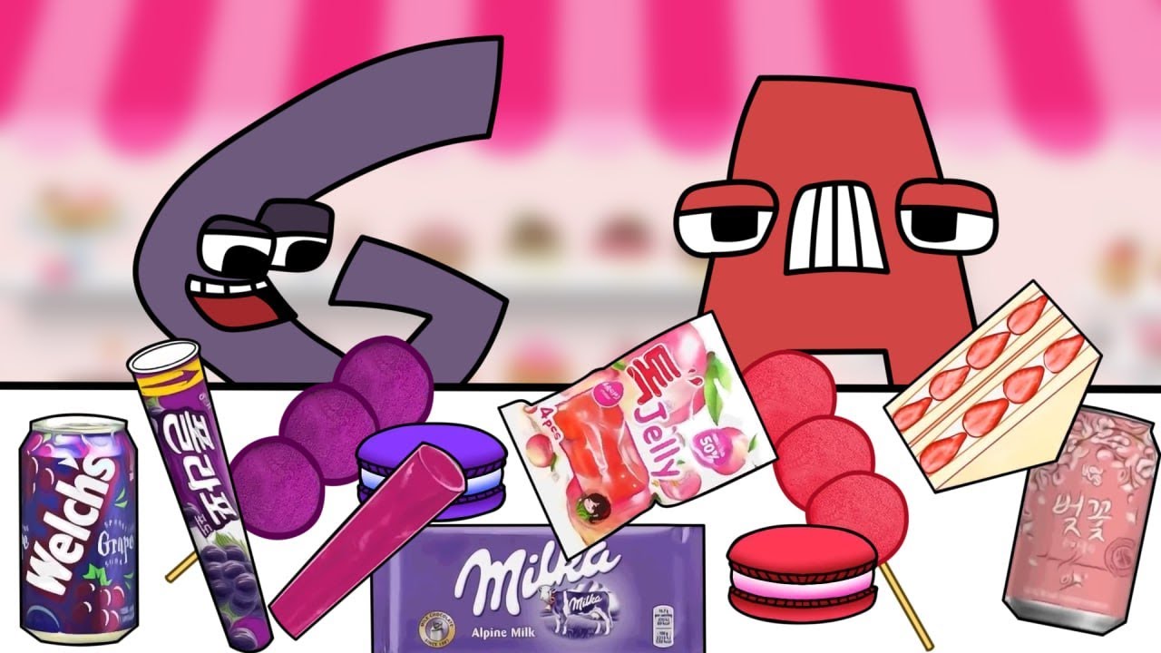 Convenience Store Sweet Food Alphabet Lore G vs A | MUKBANG ANIMATION ...