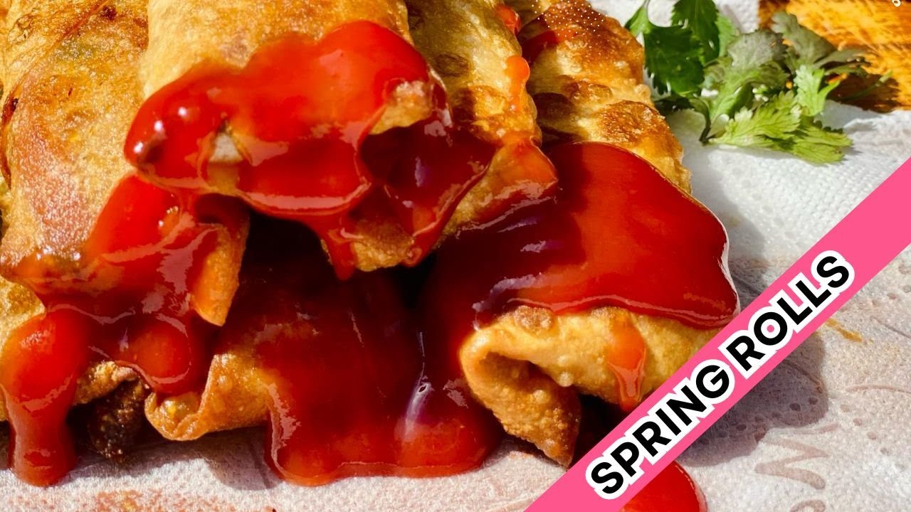 Vegetable & Chicken Spring Rolls (Ramadan Special) | Homemade Spring ...