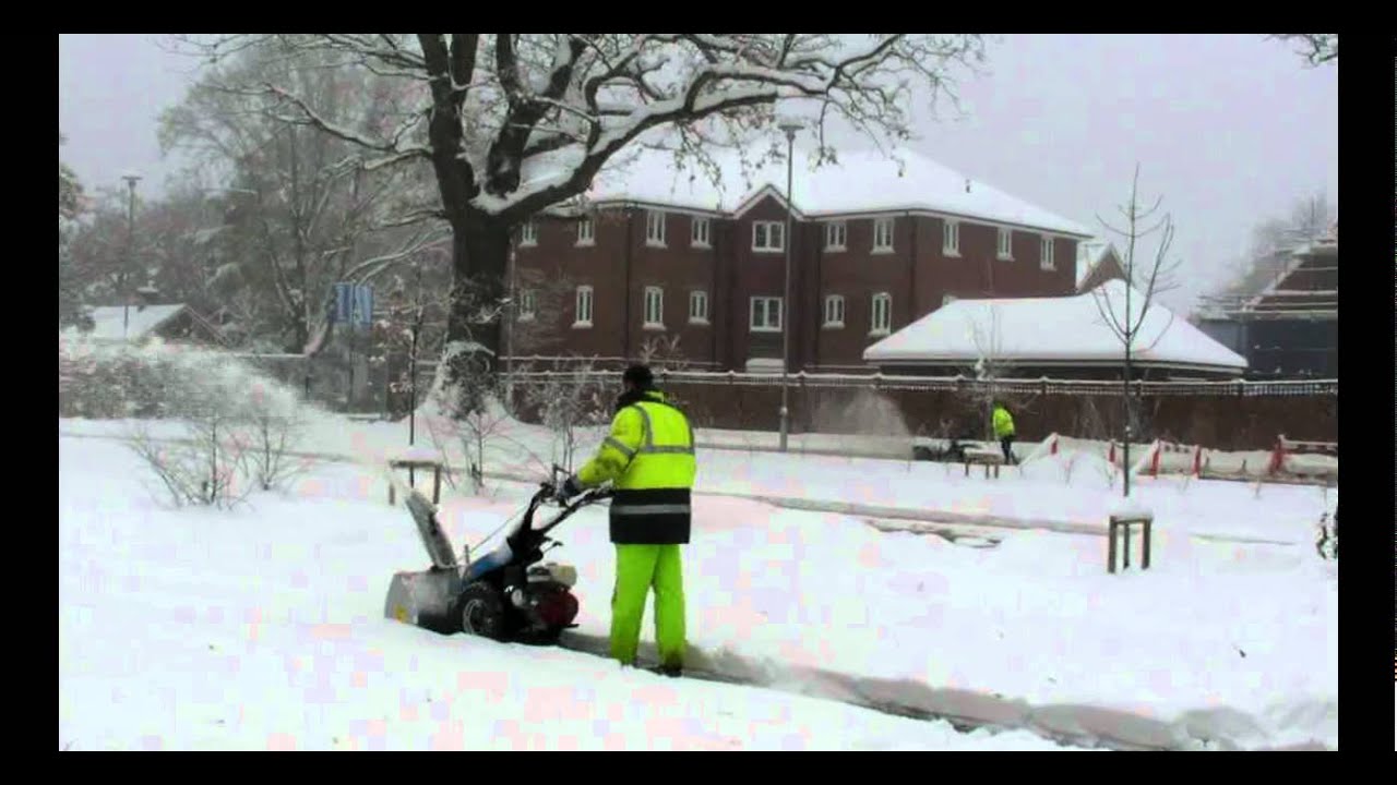 BCS 630 with Snow Blower - YouTube