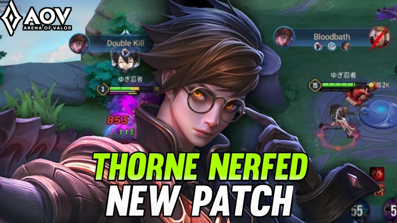 AoV : THORNE NERFED NEW PATCH - ARENA OF VALOR - YouTube