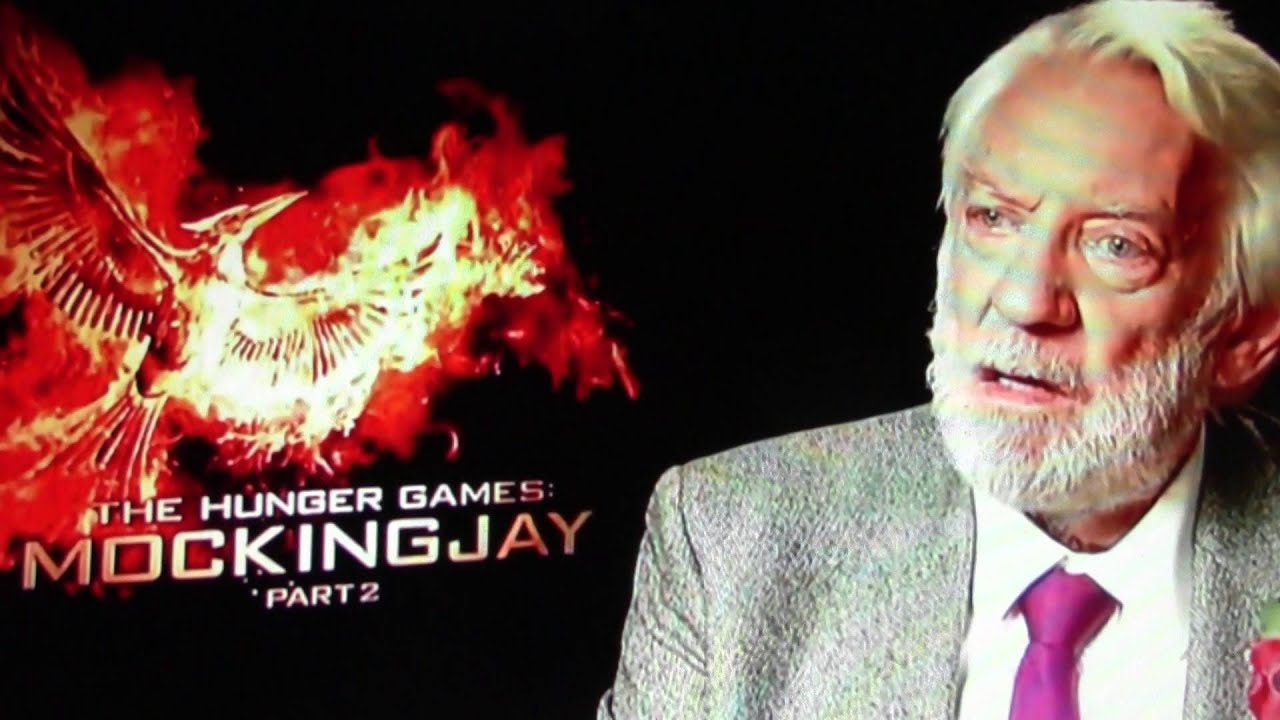 Donald Sutherland: An allegory of the Hunger Games. - YouTube