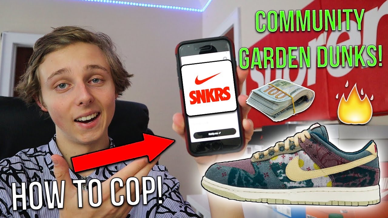 HOW TO COP NIKE DUNK LOW SP "COMMUNITY GARDEN" FOR RETAIL! *Best Method ...