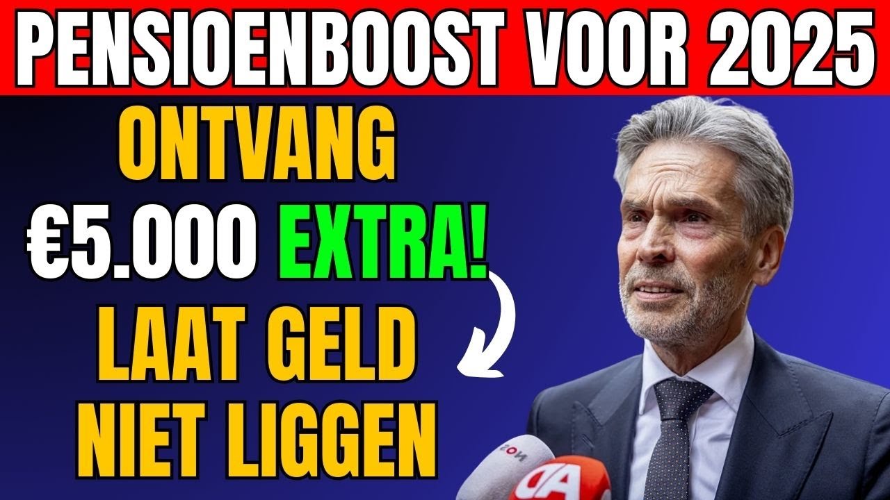 Verrassing voor gepensioneerden: ontvang tot € 5.000 extra pensioen in ...