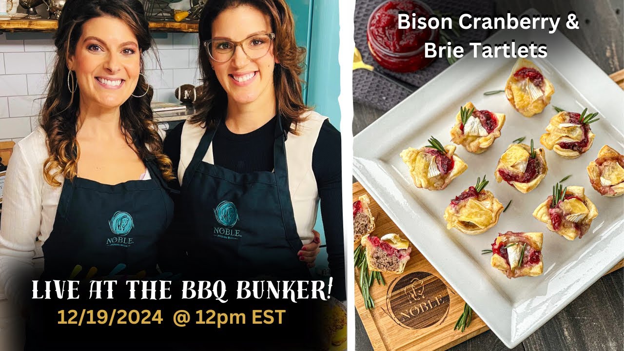 LIVE cooking show: Bison Cranberry and Brie Tartlets - YouTube