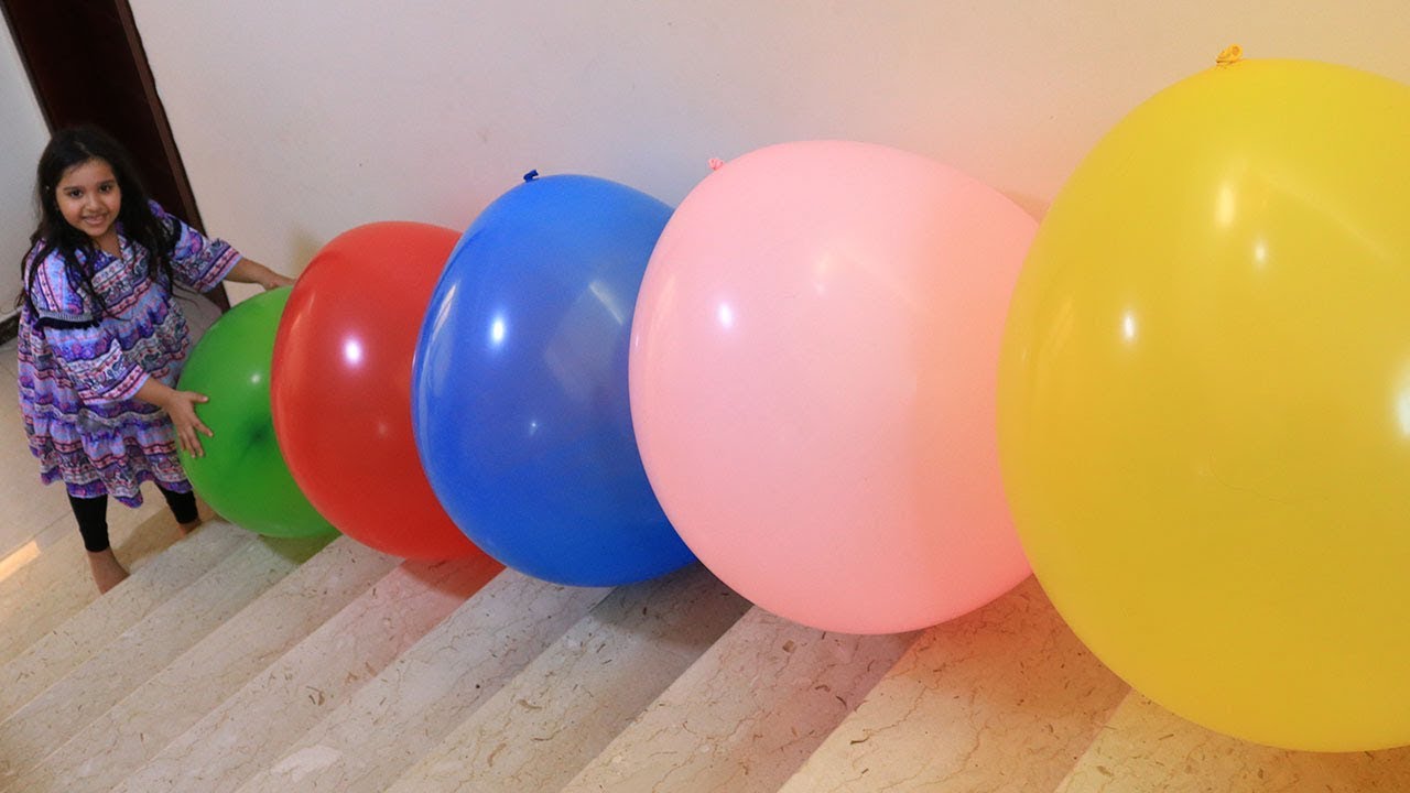 shfa Pretend Play with ballon and Learn Colors for Children - YouTube