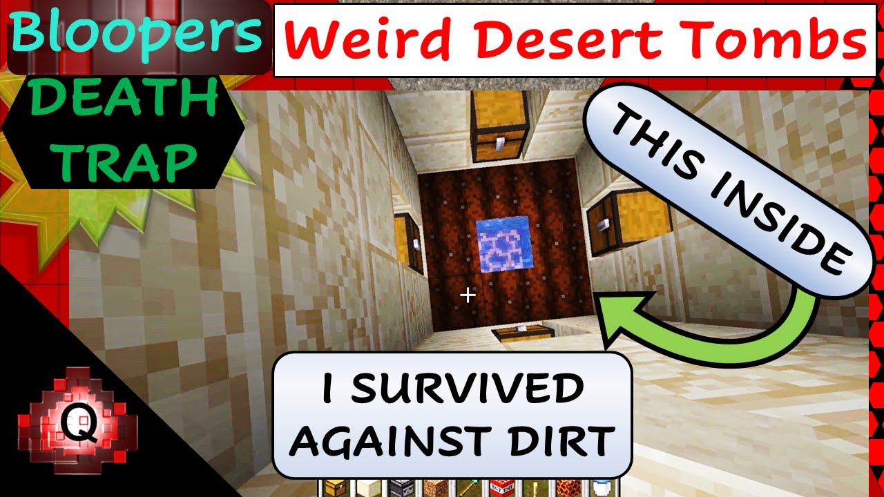 Bloopers | Exploding Farm in a Desert Temple | DEATH TRAP [Minecraft ...