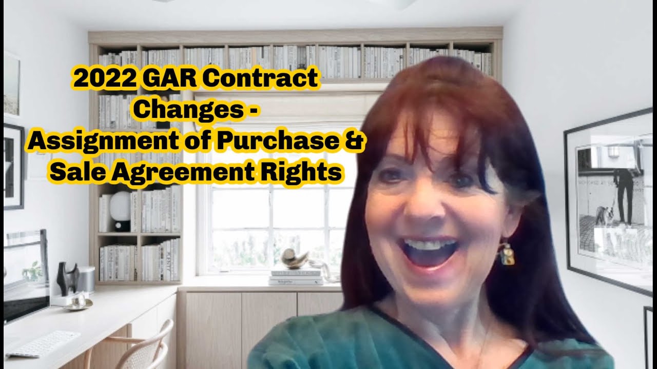 2022 GAR Contract Changes - Assignment of Purchase & Sale Agreement ...