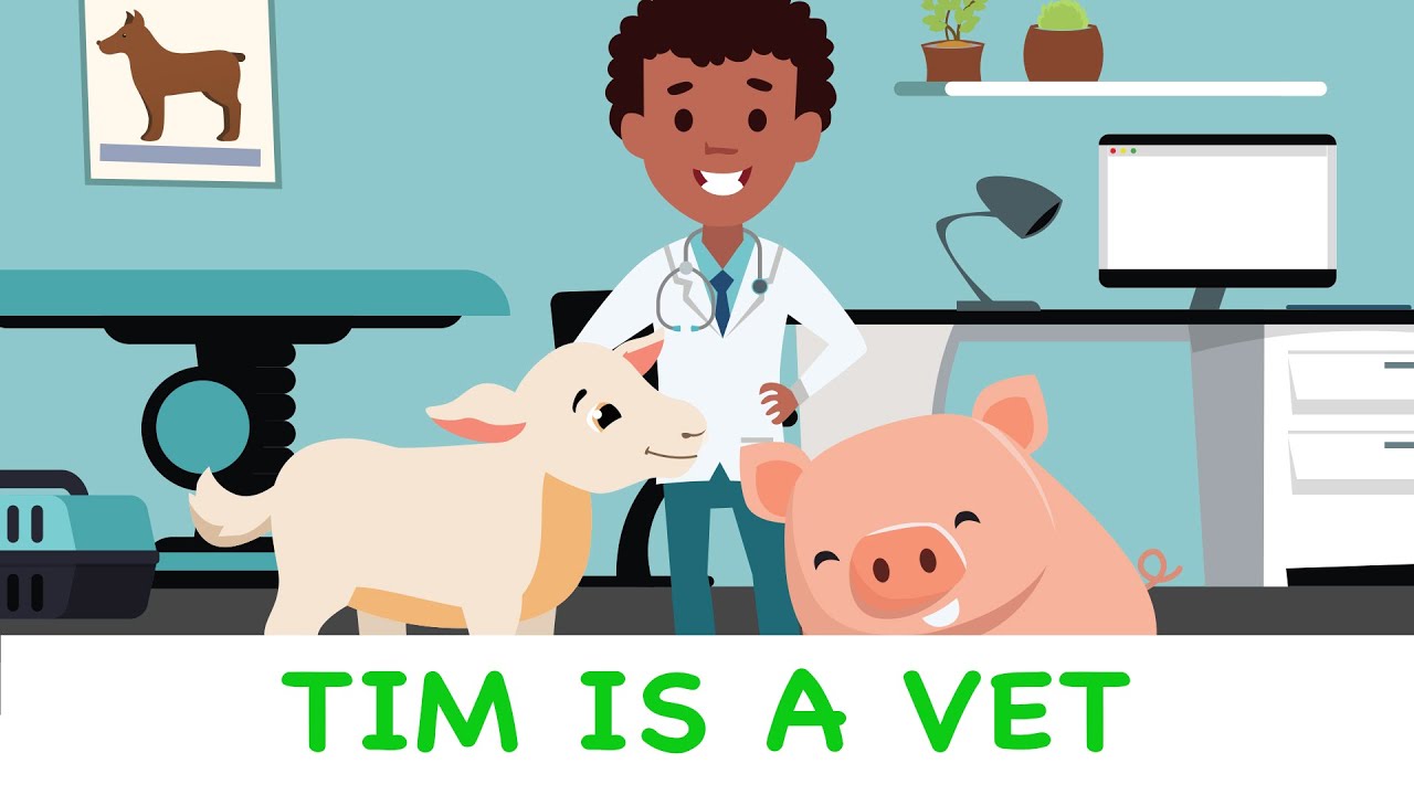 Tim is a Vet (Short I) - 3-letter Word Read-along for Beginning Readers ...