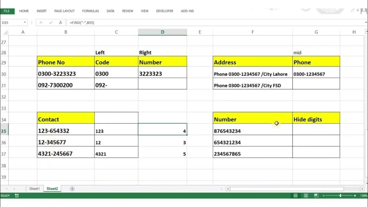 Most useful MS Excel formulas | Microsoft Excel Formula and functions ...